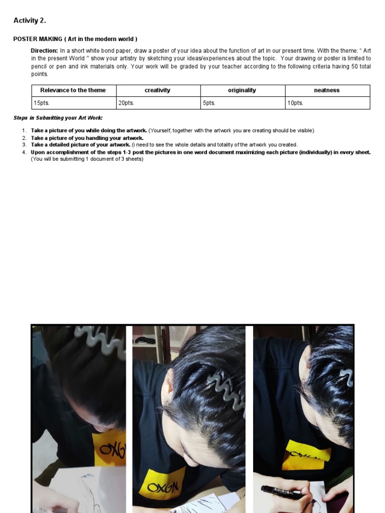 James Mangahas - U1-L1 - POSTER MAKING ACTIVITY 2 PDF | PDF