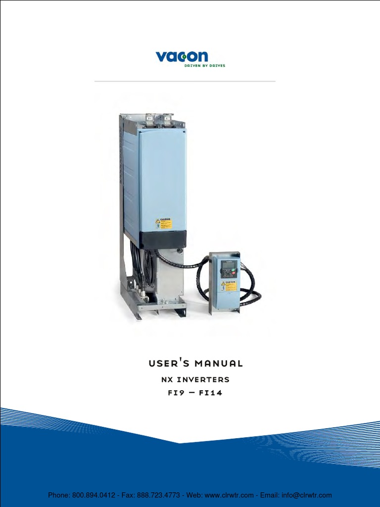 Vacon NX Inverter Manual FI9 FI14 | PDF | Power Inverter | Electric Motor