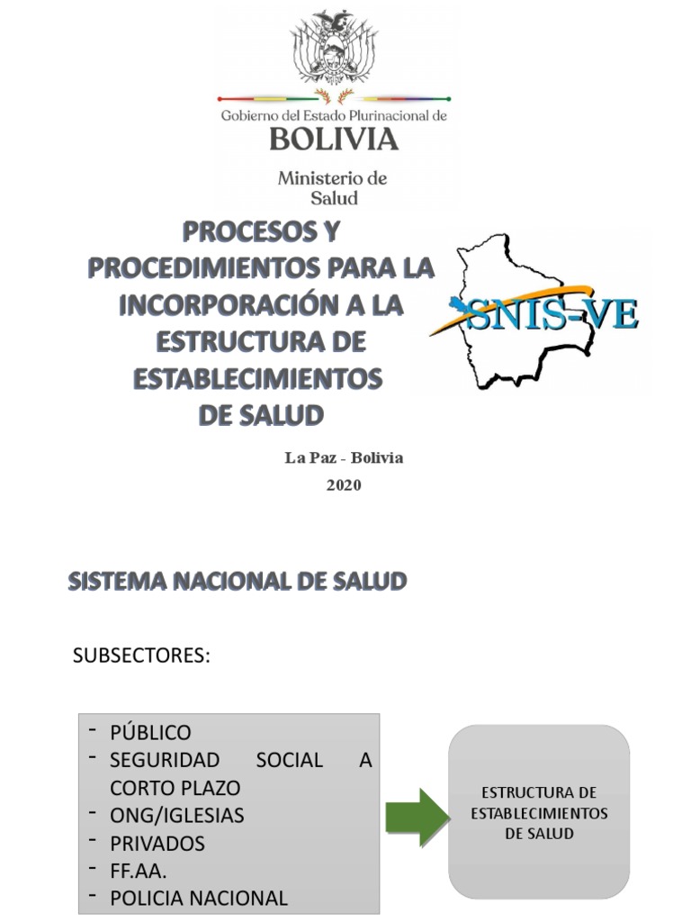 Presentacion Snis-Ve 2019 - Estructura | PDF | Hospital | Información