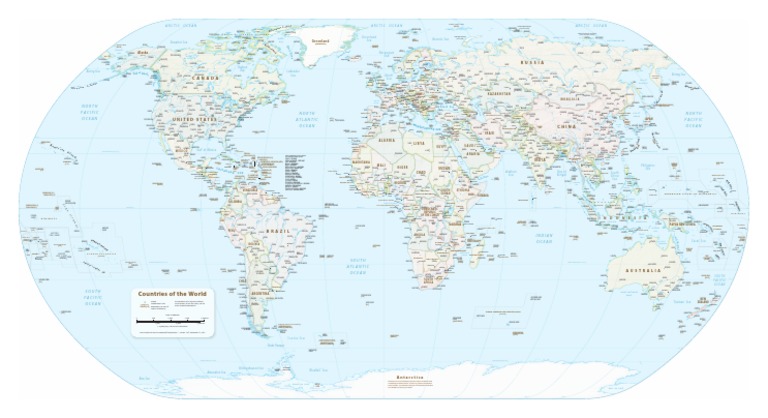 Political Map of The World | PDF | Arctic Ocean | Oceanography