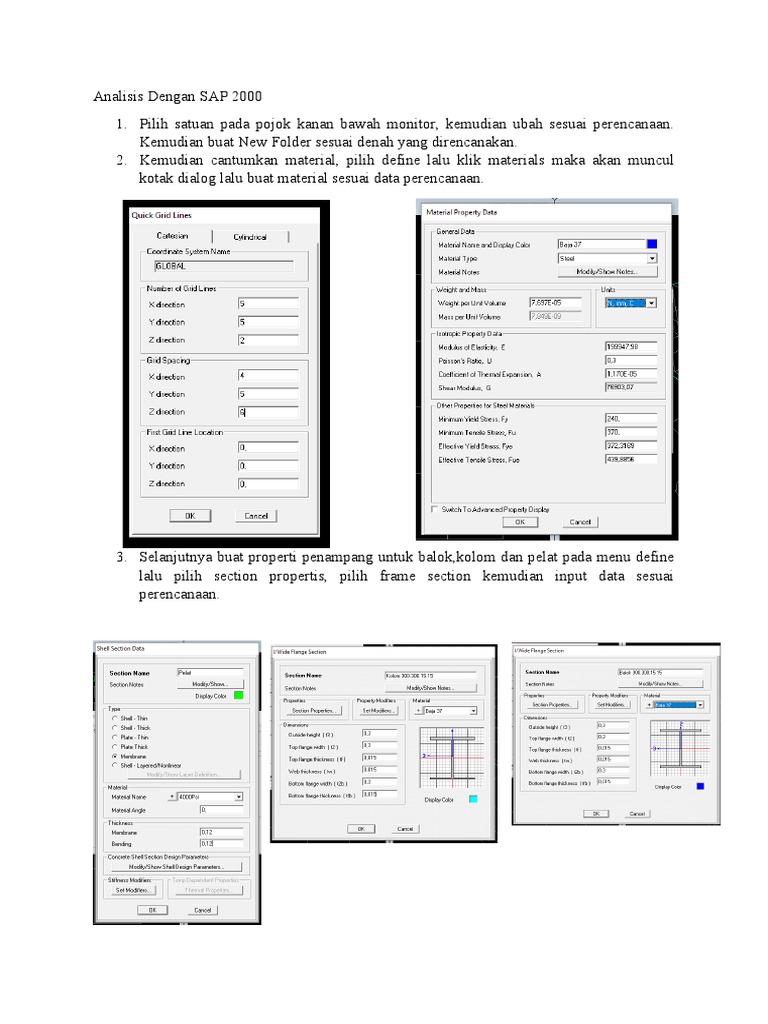 Panduan Analisis Struktur dengan SAP 2000 | PDF | Metode & Bahan Ajar ...