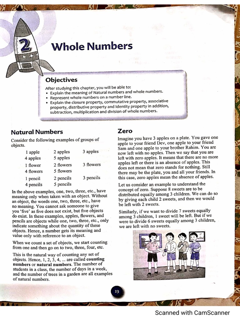 Lesson 2 Whole Numbers Textbook Pages | PDF