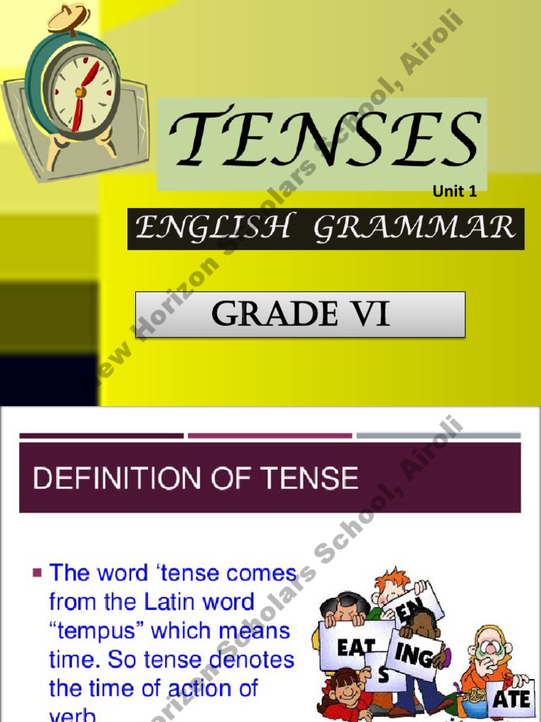 Grade 6-English-Tenses-PPt No. 1 | PDF | Grammar | Communication