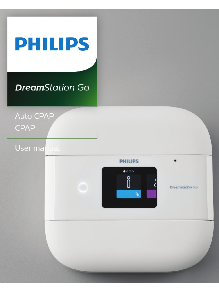 Dreamstation Go Manual | PDF | Touchscreen | Menu (Computing)