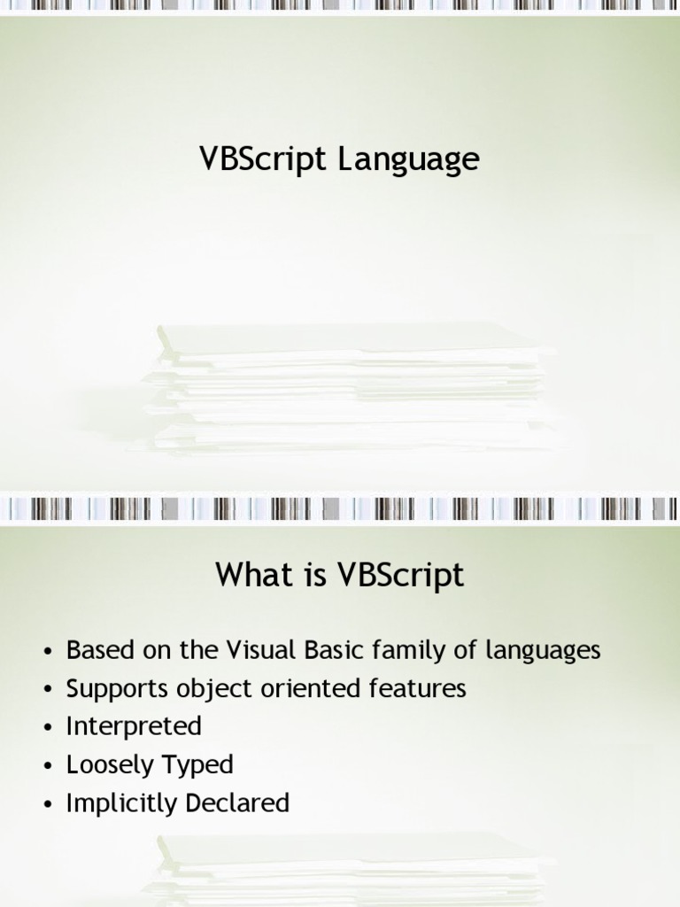Vbscript Part1 | PDF | Control Flow | Boolean Data Type