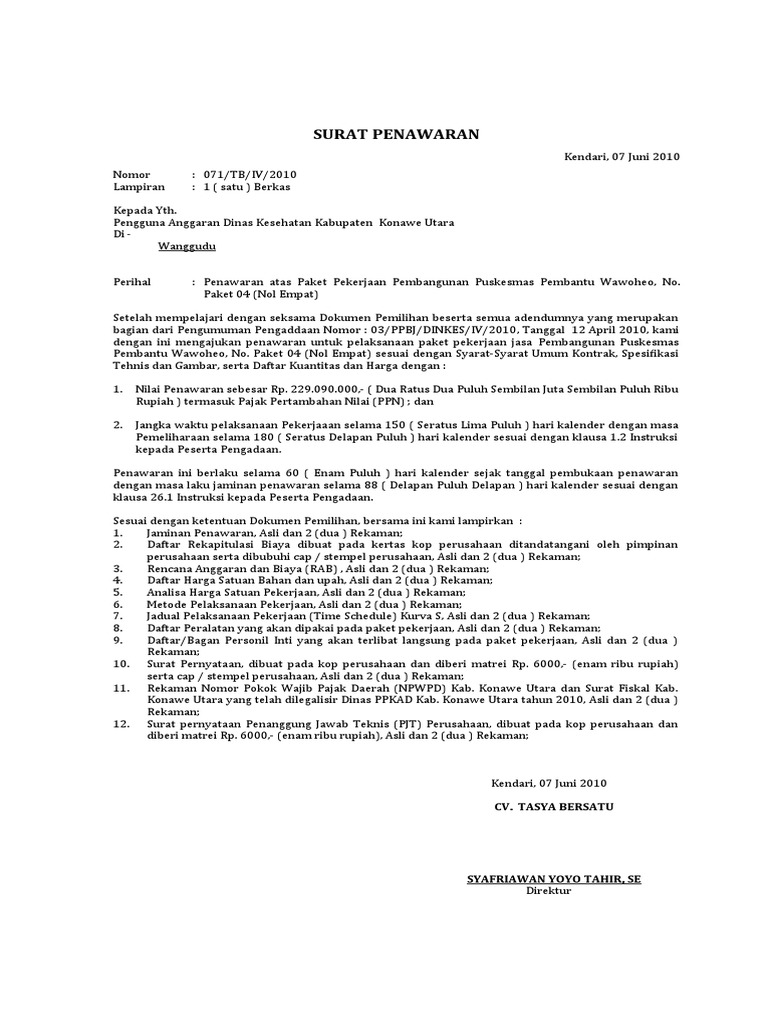 PASCAKUALIFIKASI Cv. Tasya Bersatu | PDF