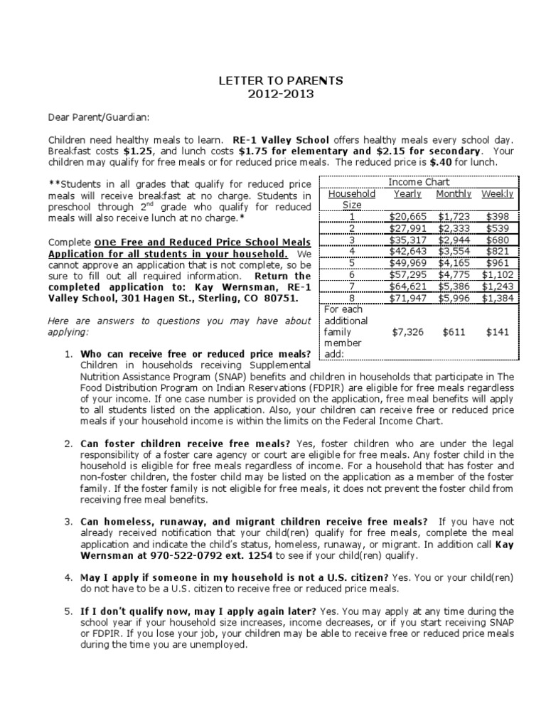 CHILD NUTRITION PROGRAM FORMS 12-13final | PDF | Welfare | Social ...