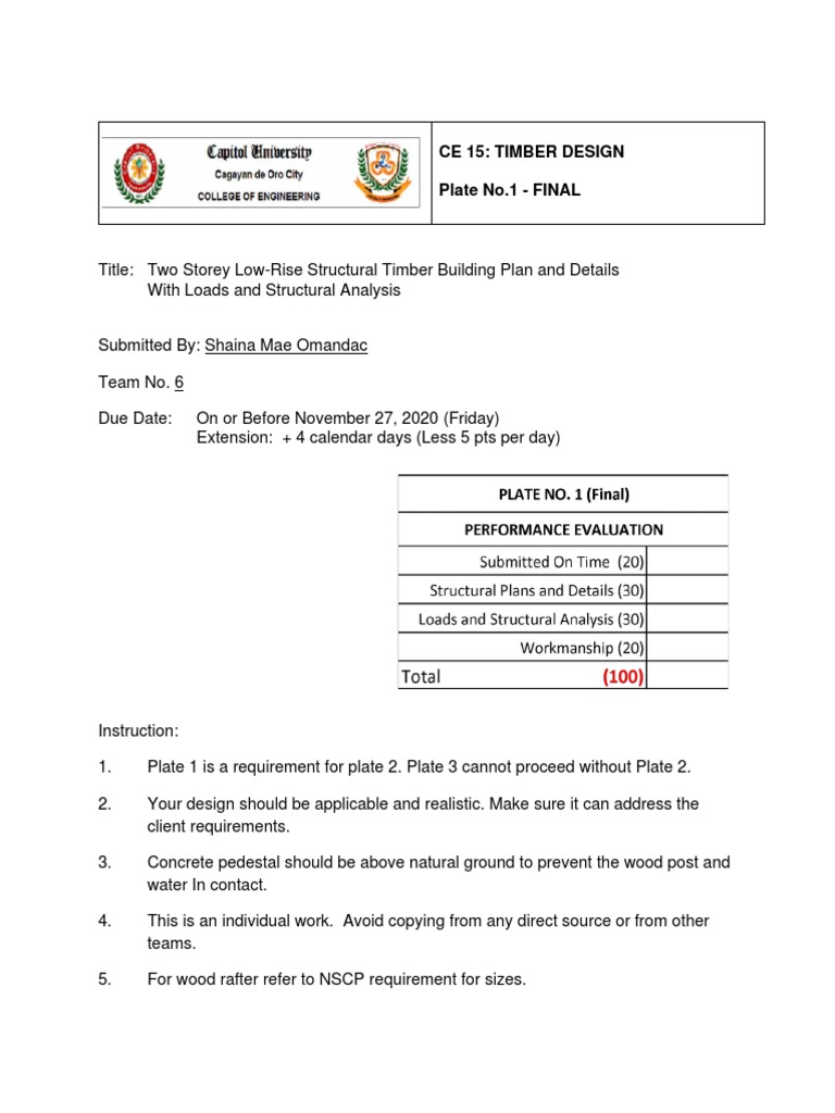 Timber Design | PDF | Structural Load | Lumber