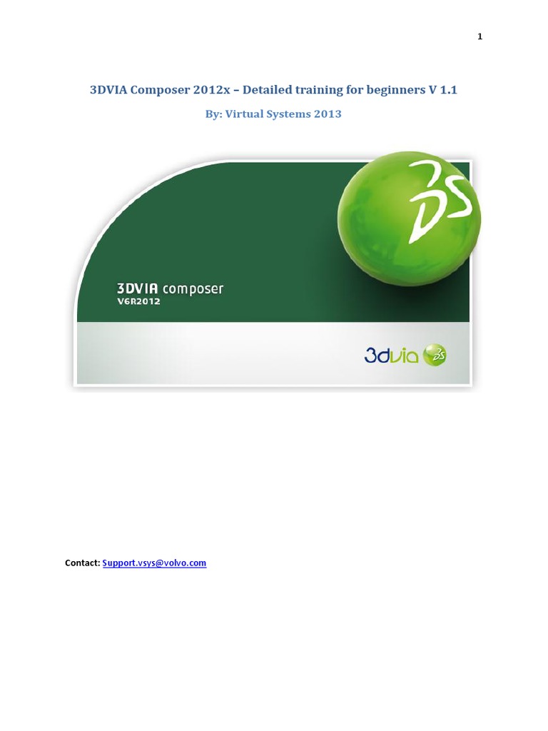 3DVIA Composer 2012x - Detailed Training For Beginners V 1.1 | Download Free PDF | Computer File ...