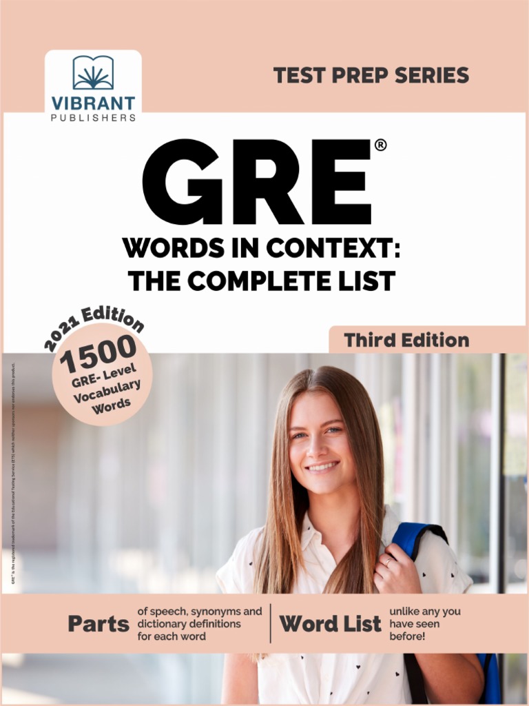 GRE Words in Context: The Complete List | PDF | Graduate Record ...
