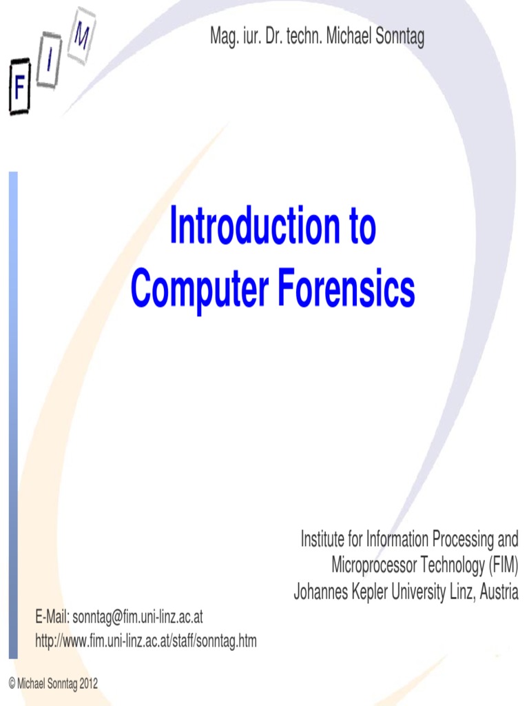 Introduction To Computer Forensics | PDF | Computer Forensics | Encryption