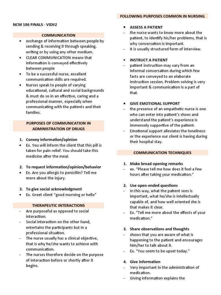 NCM 106.2 3 | PDF | Patient | Nursing