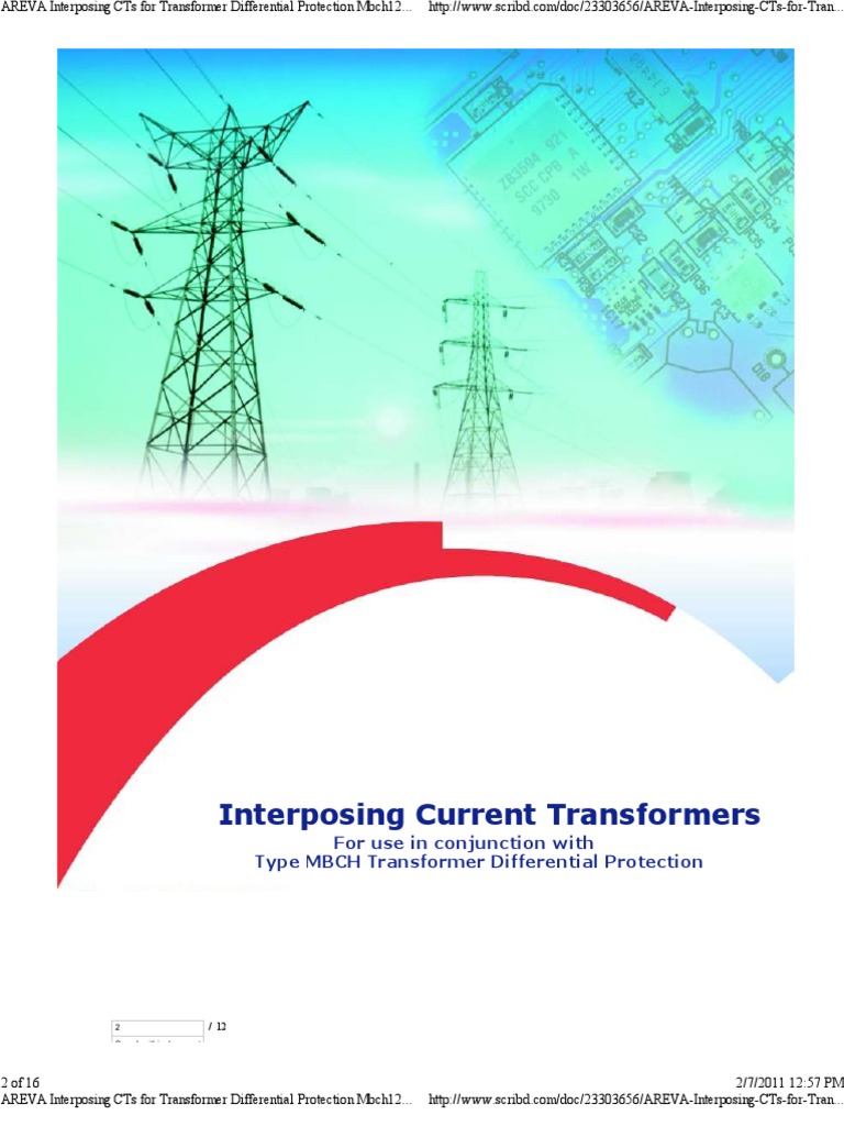 AREVA Interposing Current Transformers | PDF | Transformer | Electrical ...