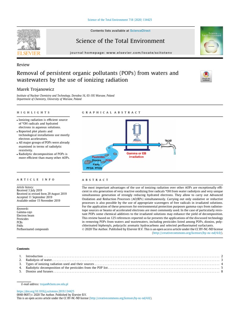 Science of The Total Environment: Marek Trojanowicz | PDF | Ionizing ...
