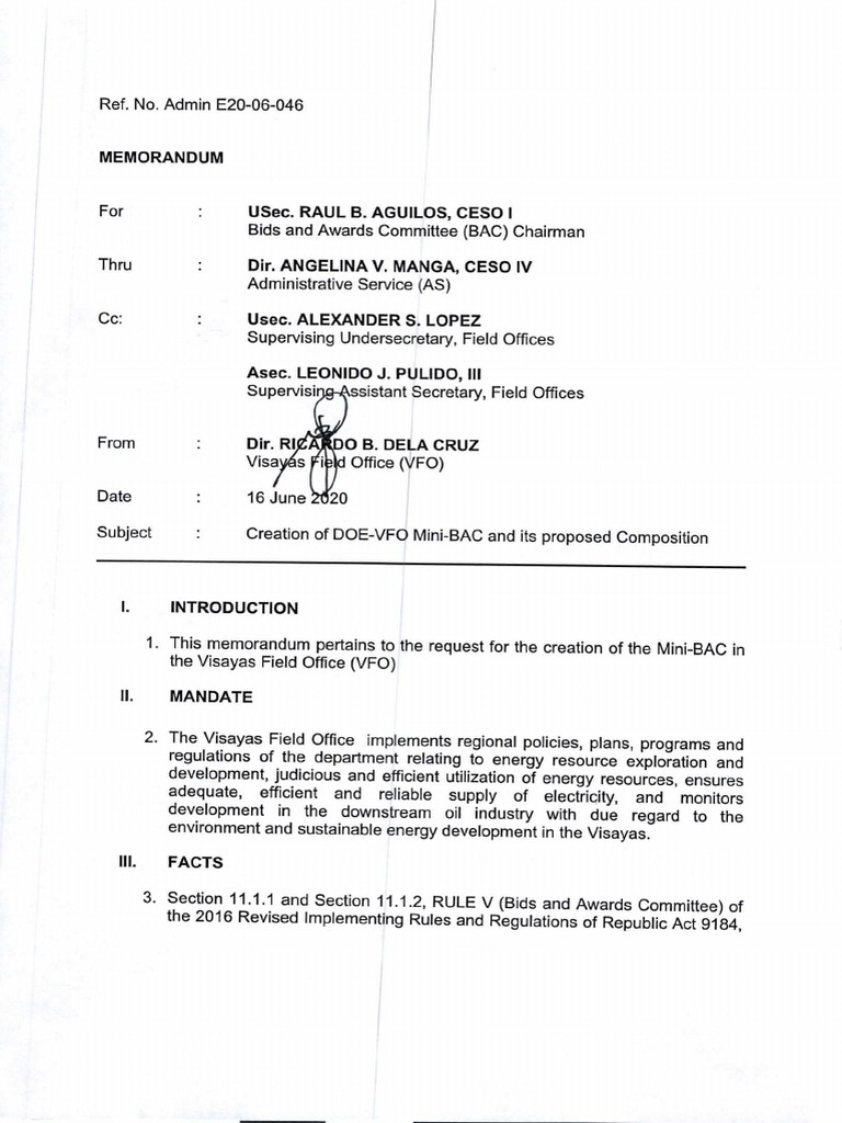 Creation of DOE-VFO Mini-BAC and Its Proposed Composition | PDF ...