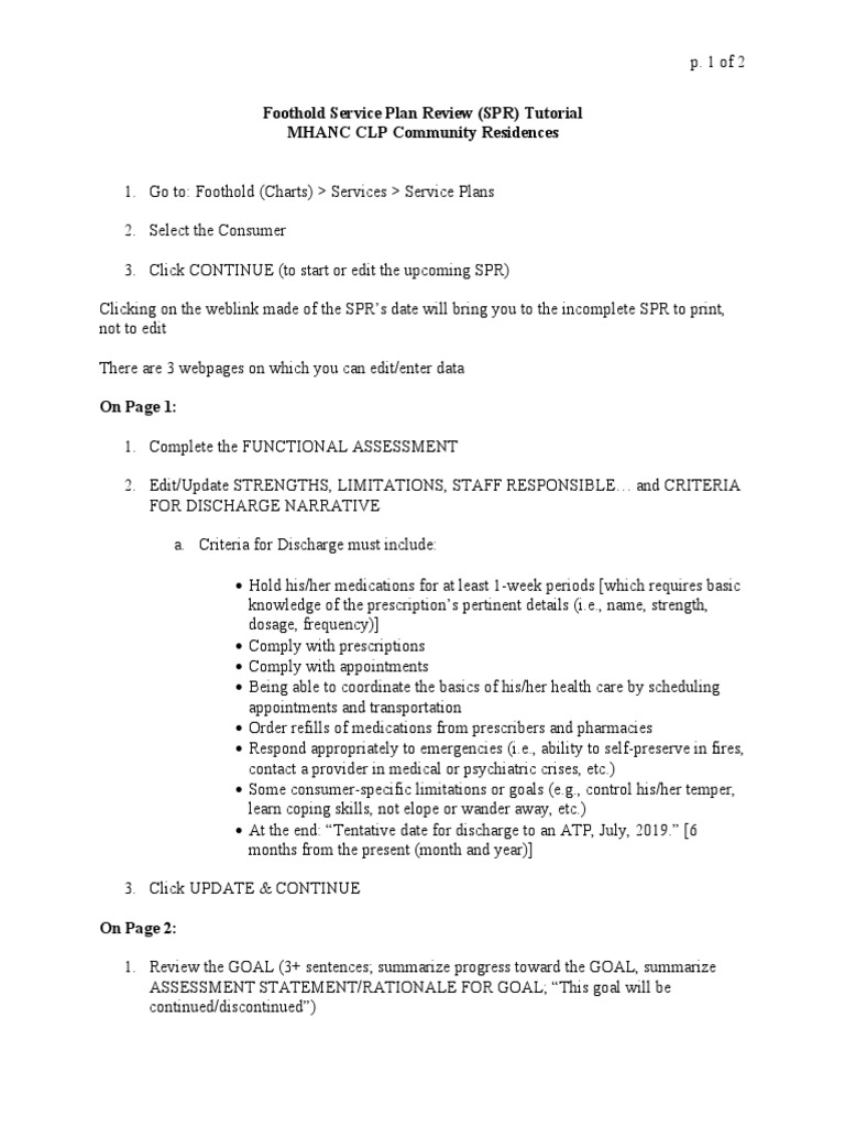 Foothold SPR Tutorial Guide | PDF | Health Care | Medicine