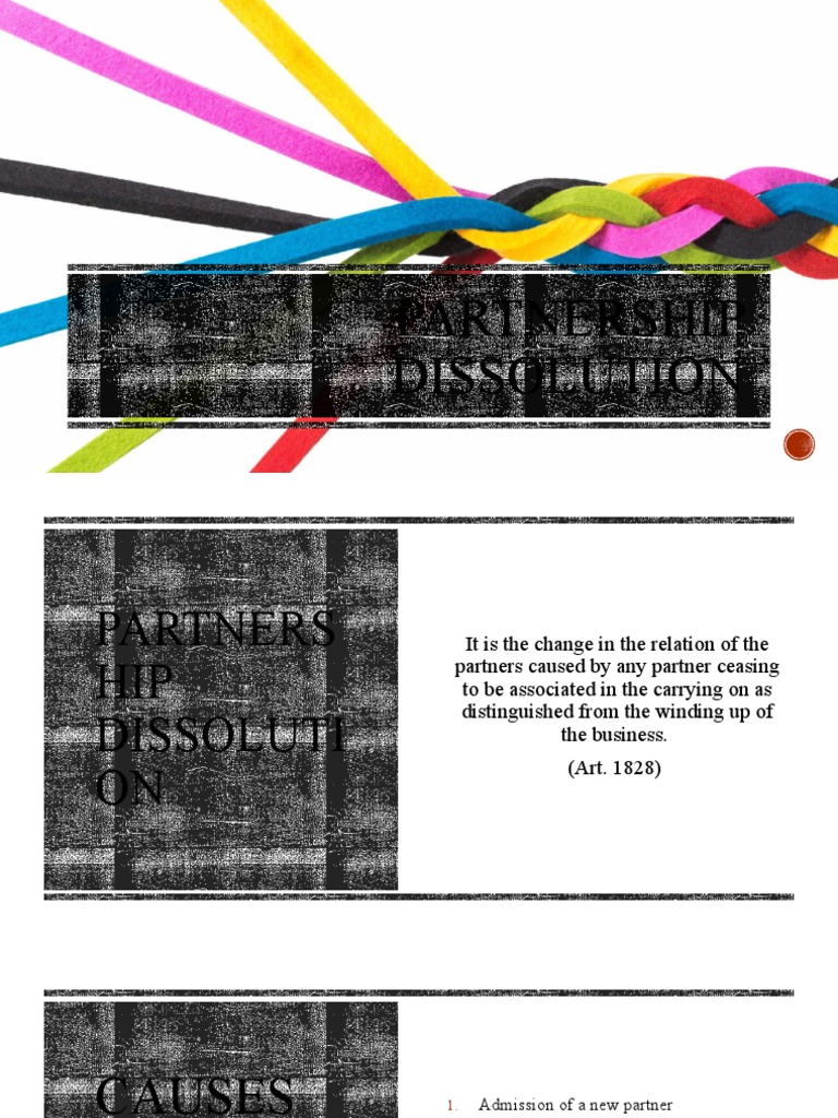 03 - Partnership Dissolution | PDF | Partnership | Book Value