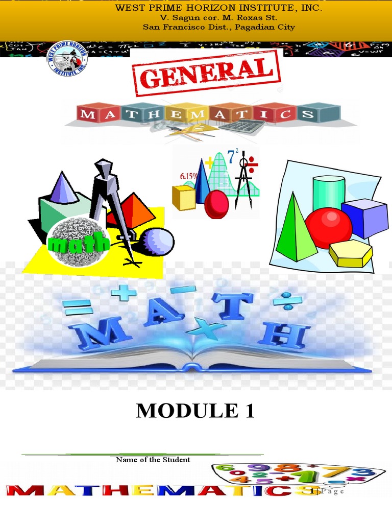 General Mathematics Module 1 | PDF | Function (Mathematics ...