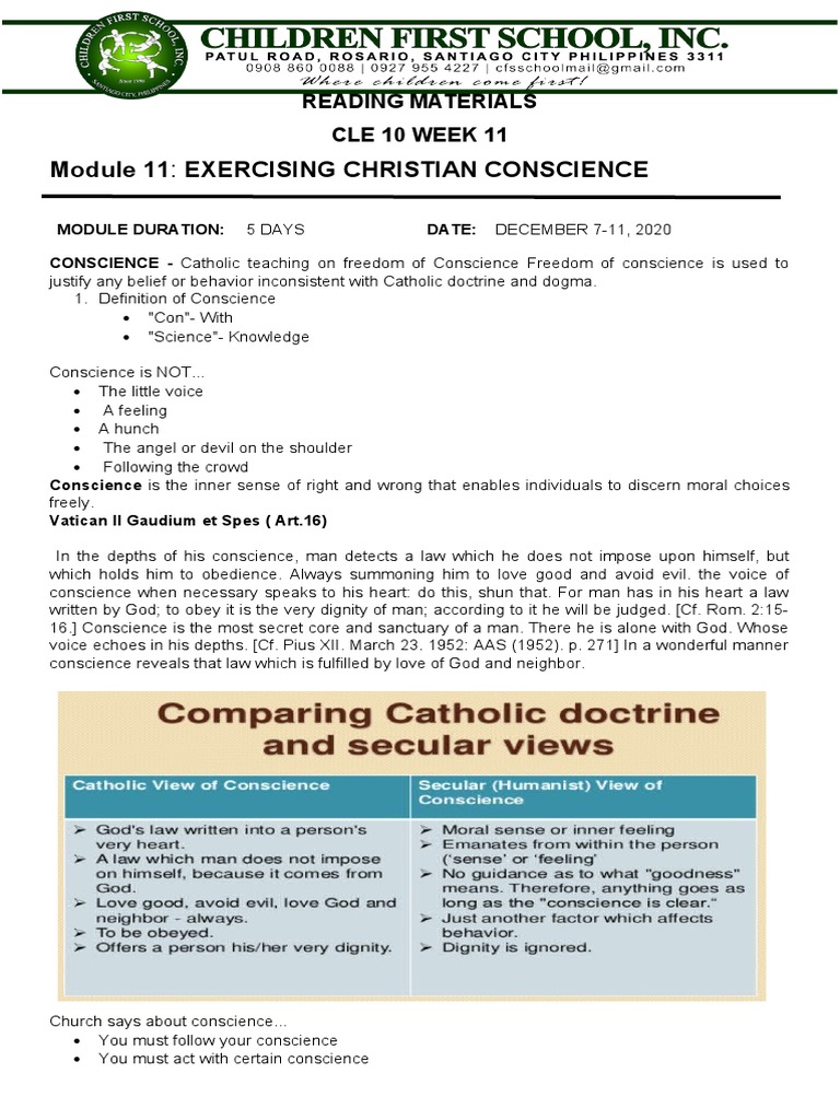 Understanding Christian Conscience | PDF | Conscience | Guilt (Emotion)