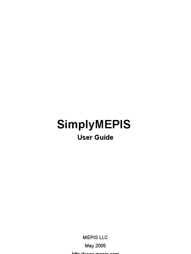 Simplymepis: User Guide | PDF | Booting | Superuser