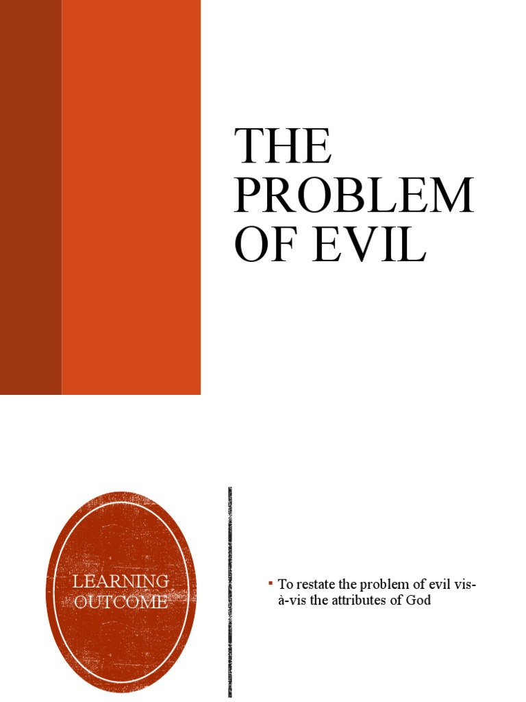 Understanding the Problem of Evil | PDF | Problem Of Evil | Evil