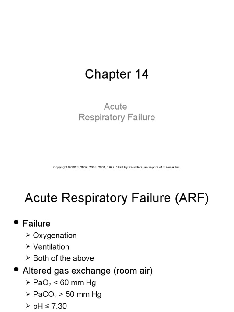 Acute Respiratory Failure | PDF | Hypoxia (Medical) | Pneumonia