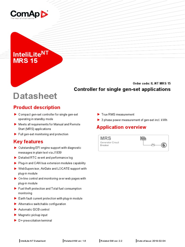 Intelilite Data Sheet MRS15 | PDF | Hertz | General Packet Radio Service