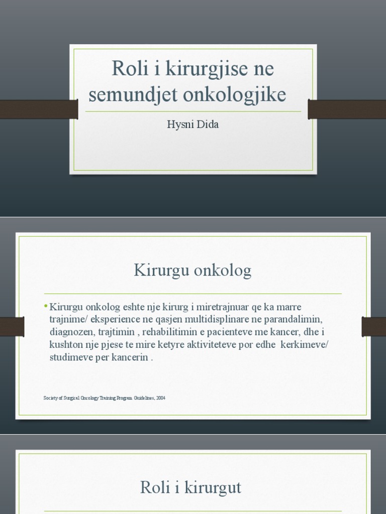 Kirurgjia e Neoplazive | PDF