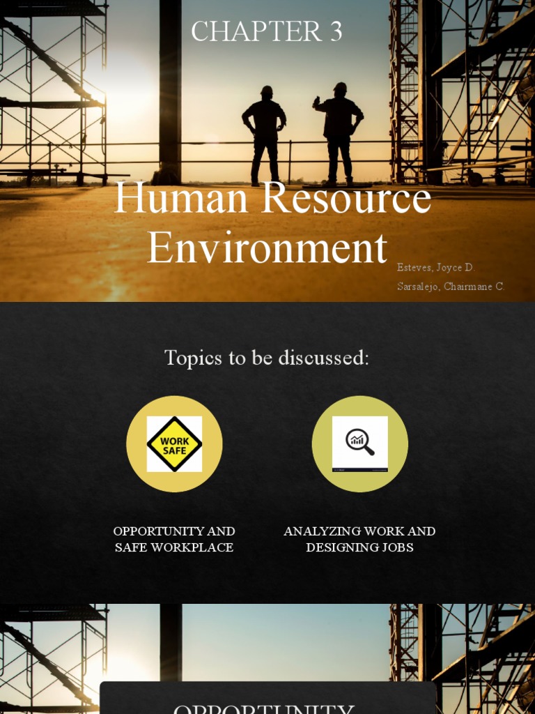 Human Resource Environment | PDF | Occupational Safety And Health ...