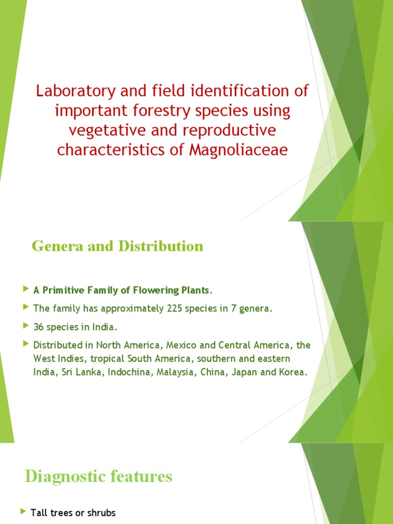 Laboratory and Field Identification of Important Forestry Species Using ...