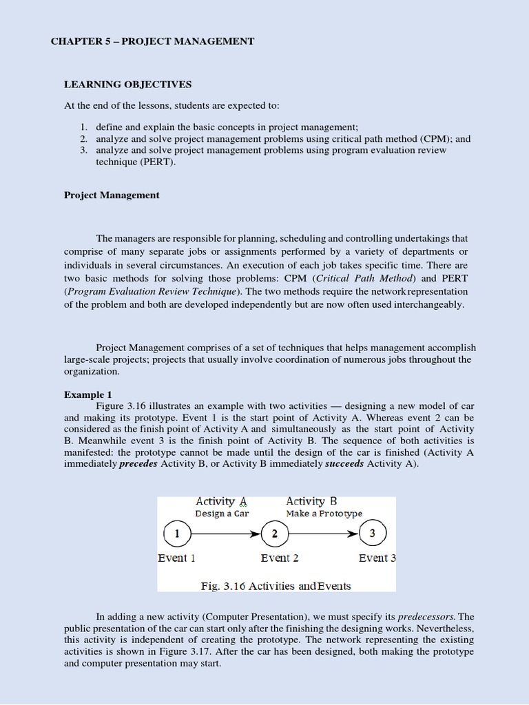Chapter 5-Project Management | PDF | Project Management | Normal ...