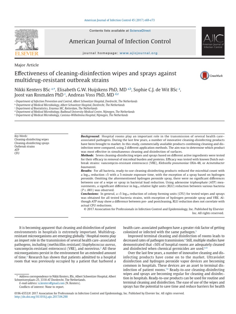 American Journal of Infection Control | PDF | Infection Control ...