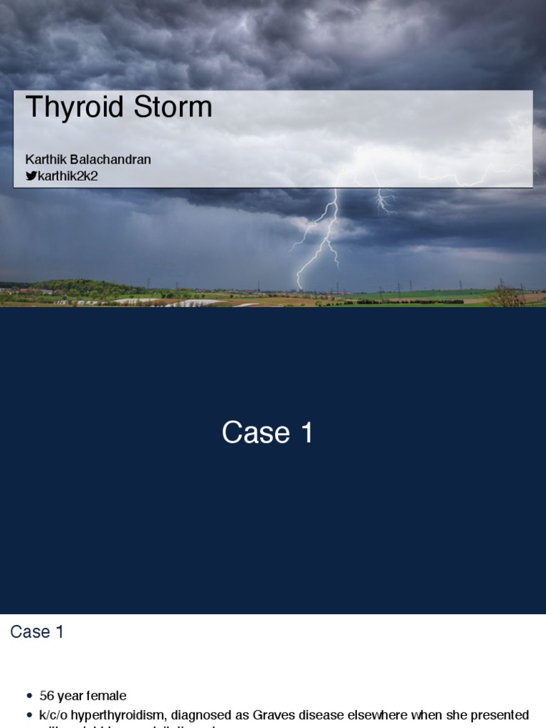 Thyroid Storm | PDF | Hyperthyroidism | Thyroid