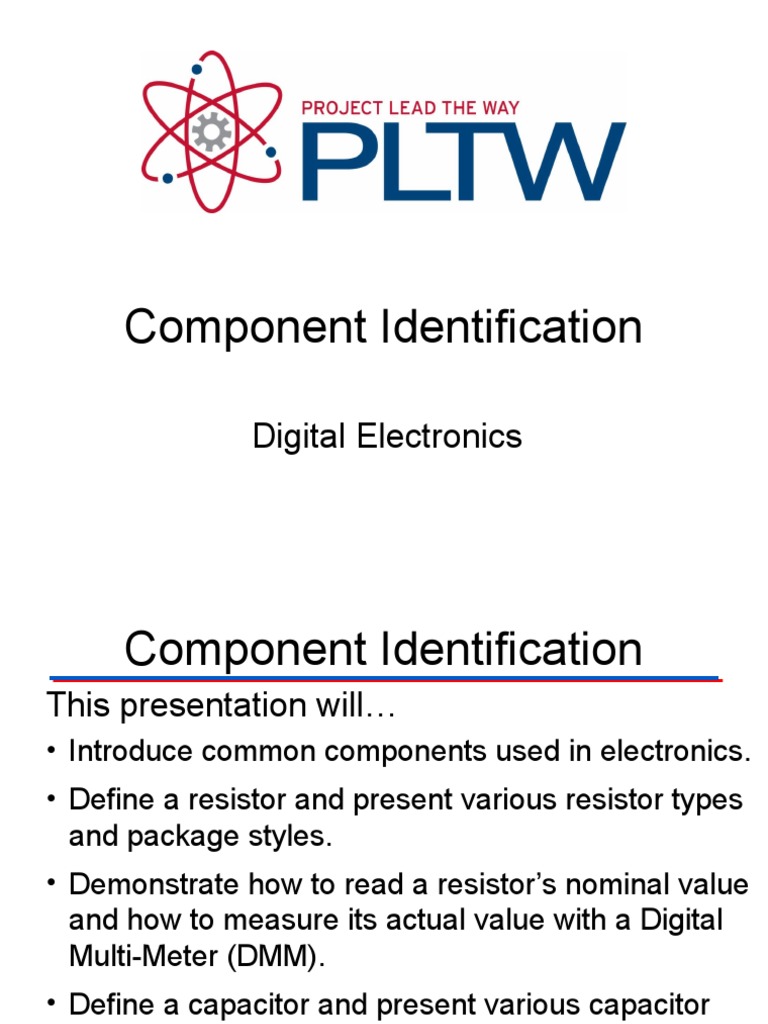 Identify Electronic Components (40 | PDF | Resistor | Capacitor