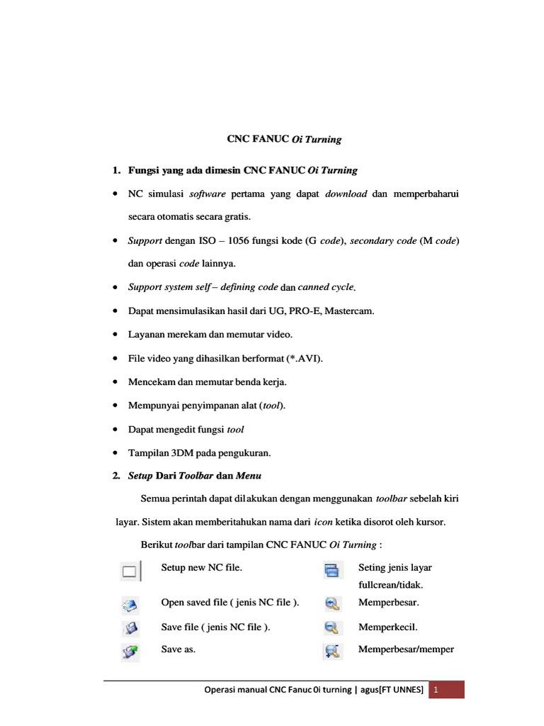 Tips - CNC Fanuc Oi Turning | PDF