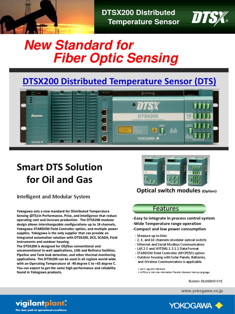 New Standard For Fiber Optic Sensing: DTSX200 Distributed Temperature ...