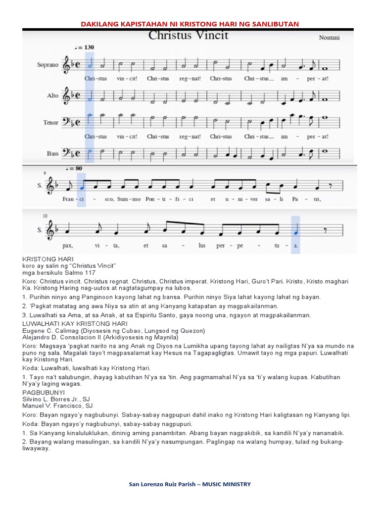 Kristong Hari Song Lyrics | PDF
