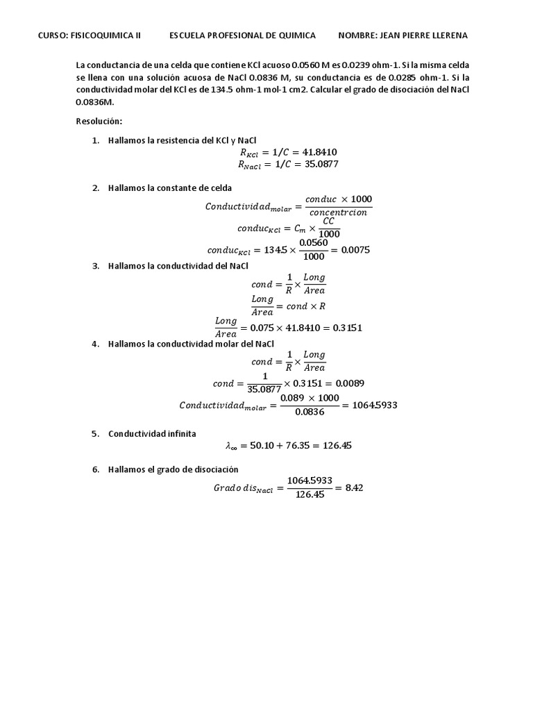 Tarea FQ 4 | PDF | Química Física | Química