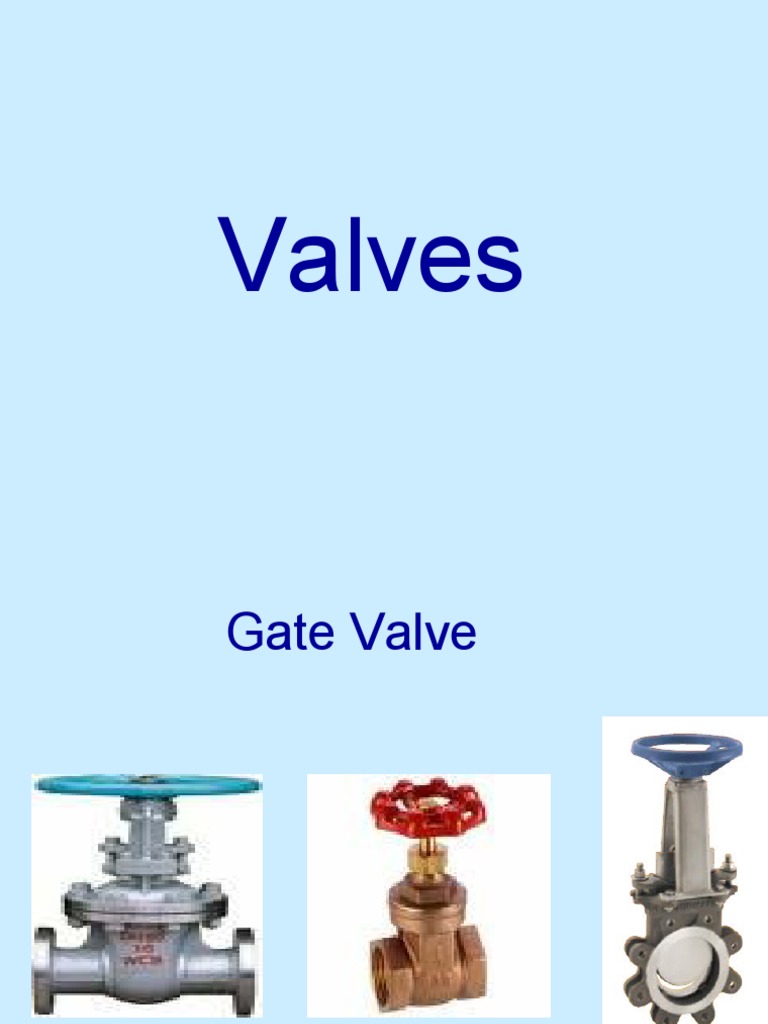 Gate, Globe, Ball, Butterfly, Check & Other Common Valve Types | PDF ...