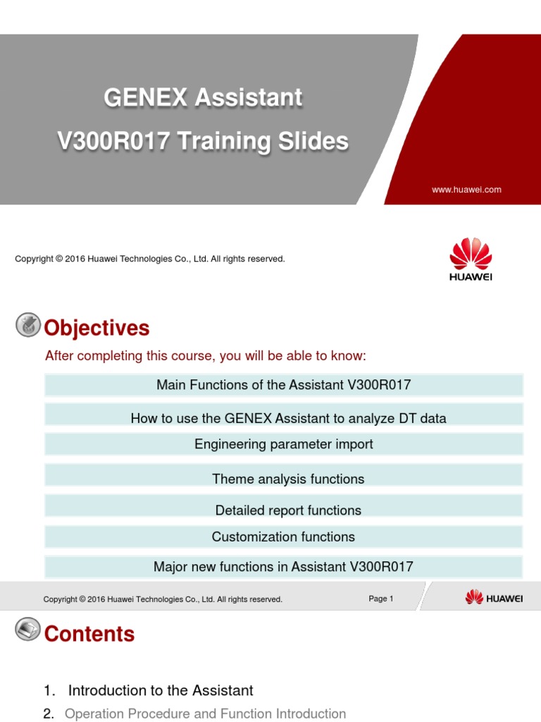 GENEX Assistant Training Slides | PDF | Lte (Telecommunication) | Gsm