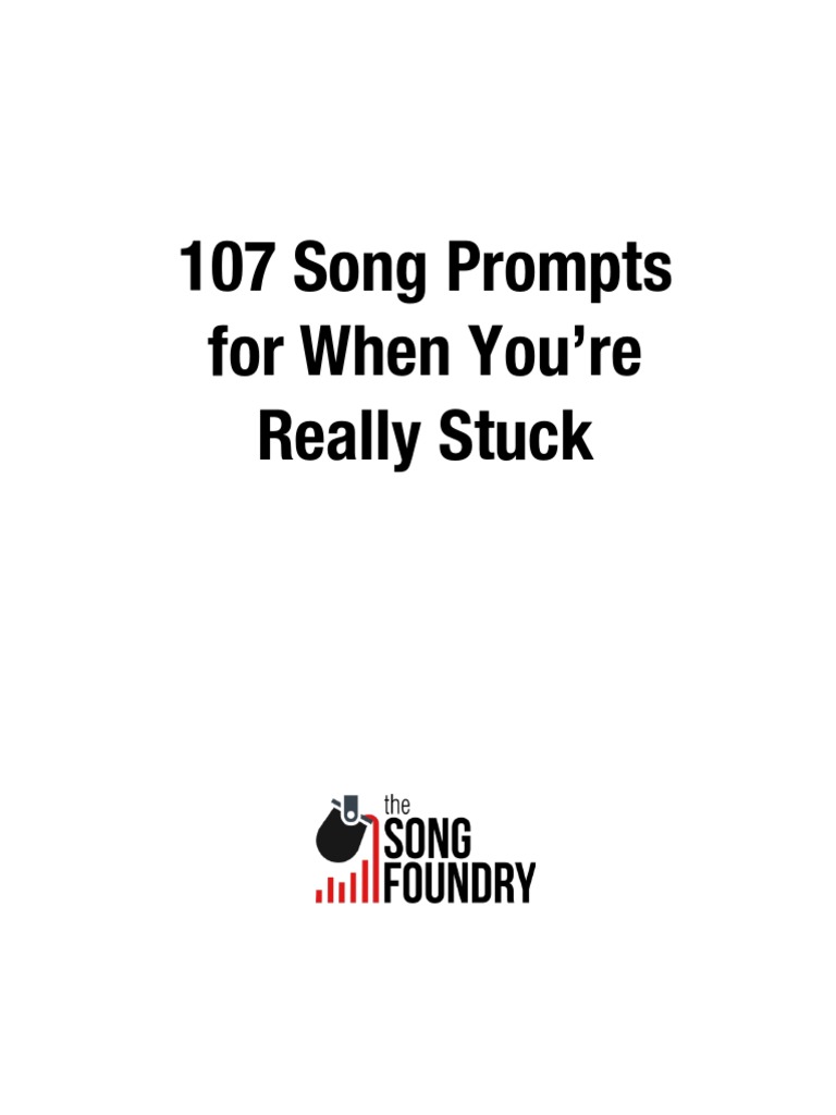 107 Song Prompts For When You're Really Stuck | PDF | Entertainment ...