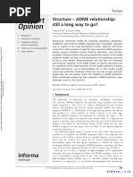 8.admet Properties Table | PDF | Pharmacology | Drug Discovery