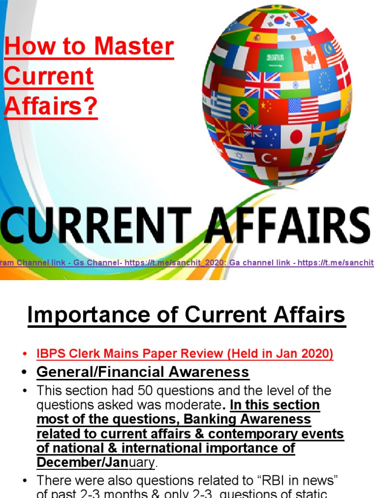 How To Master Current Affairs? | PDF | Business