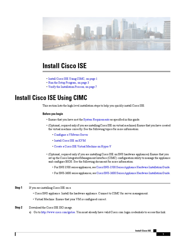 B - Ise - InstallationGuide30 - Chapter - 3 - Chapter Install Cisco ISE ...