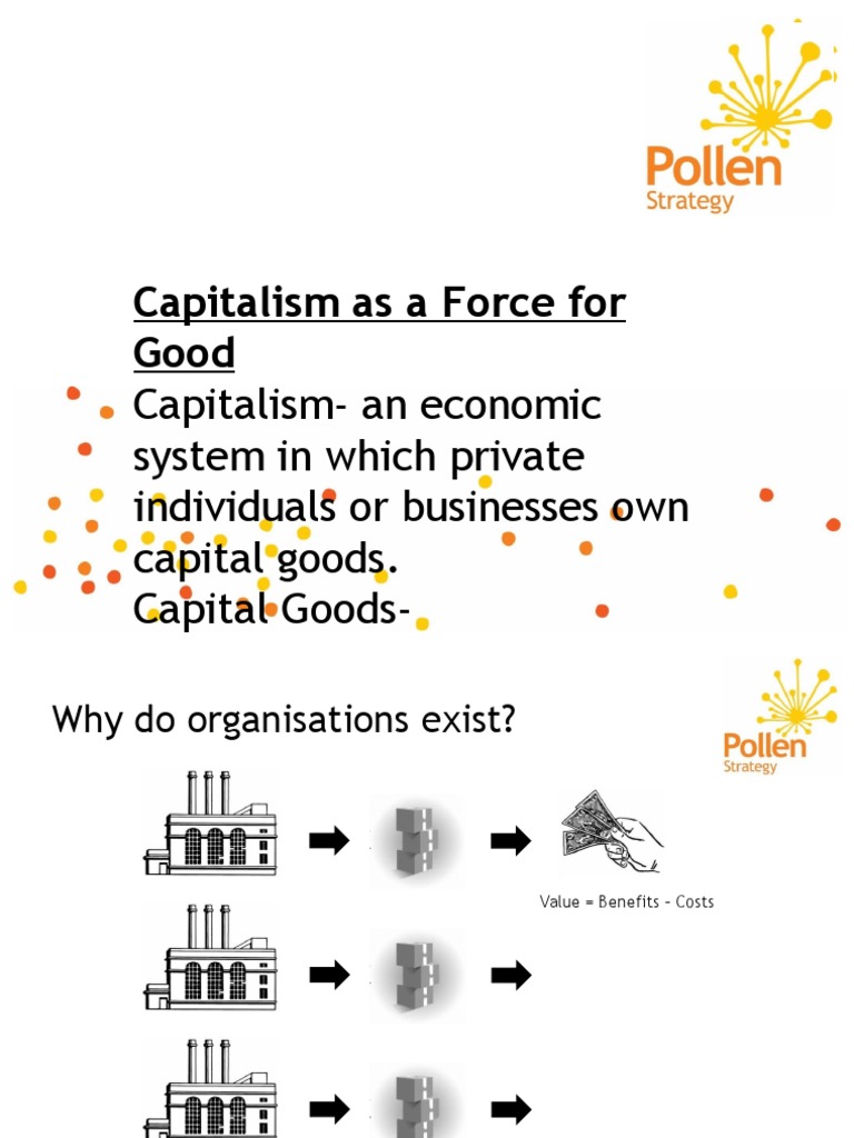 Capitalism As A Force For Good | PDF | Sustainability | Entrepreneurship