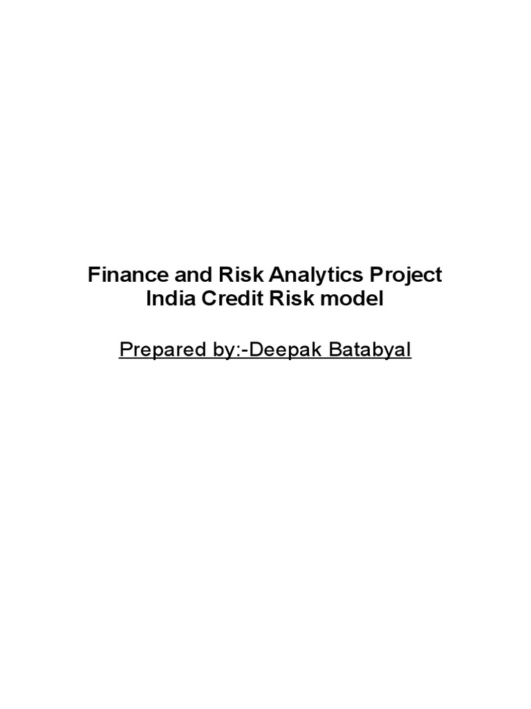 FRA Assignment - India Credit Model | PDF | Degrees Of Freedom (Statistics) | Logistic Regression