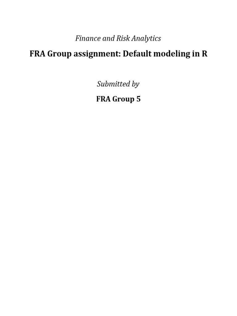 FRA Group Assignment - Report | PDF | Credit | Finance & Money Management
