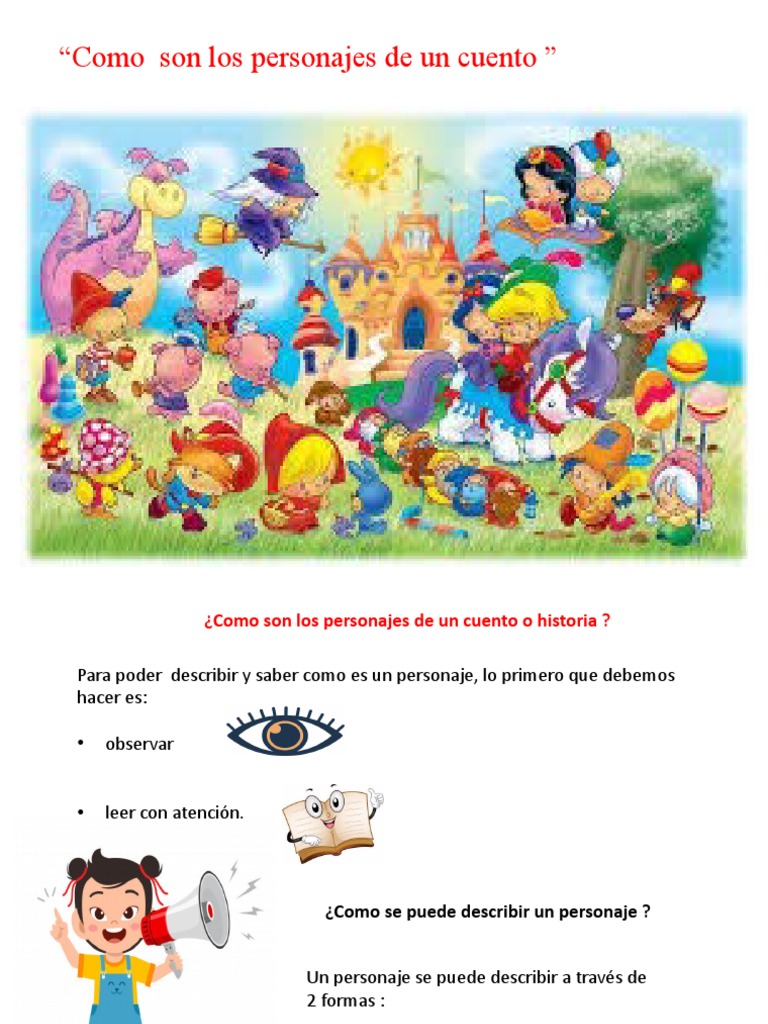 Características de personajes en cuentos | PDF | Pelo | Las emociones