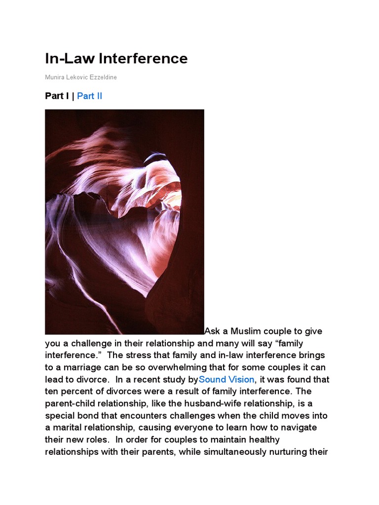 In-Law Interference: Parti | PDF | Family | Marriage