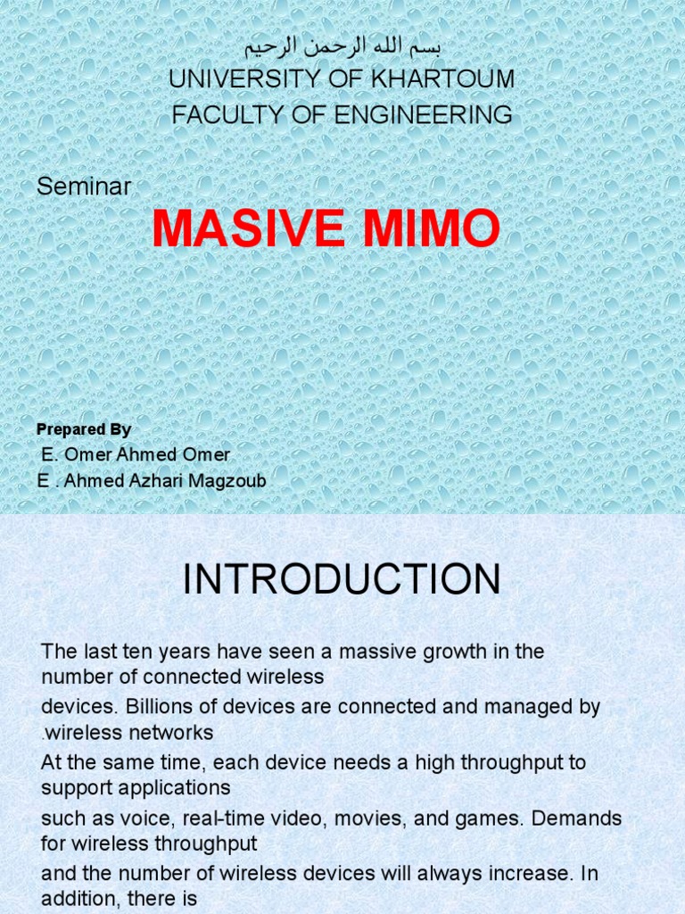 Massive MIMO Seminar | PDF | Mimo | Duplex (Telecommunications)